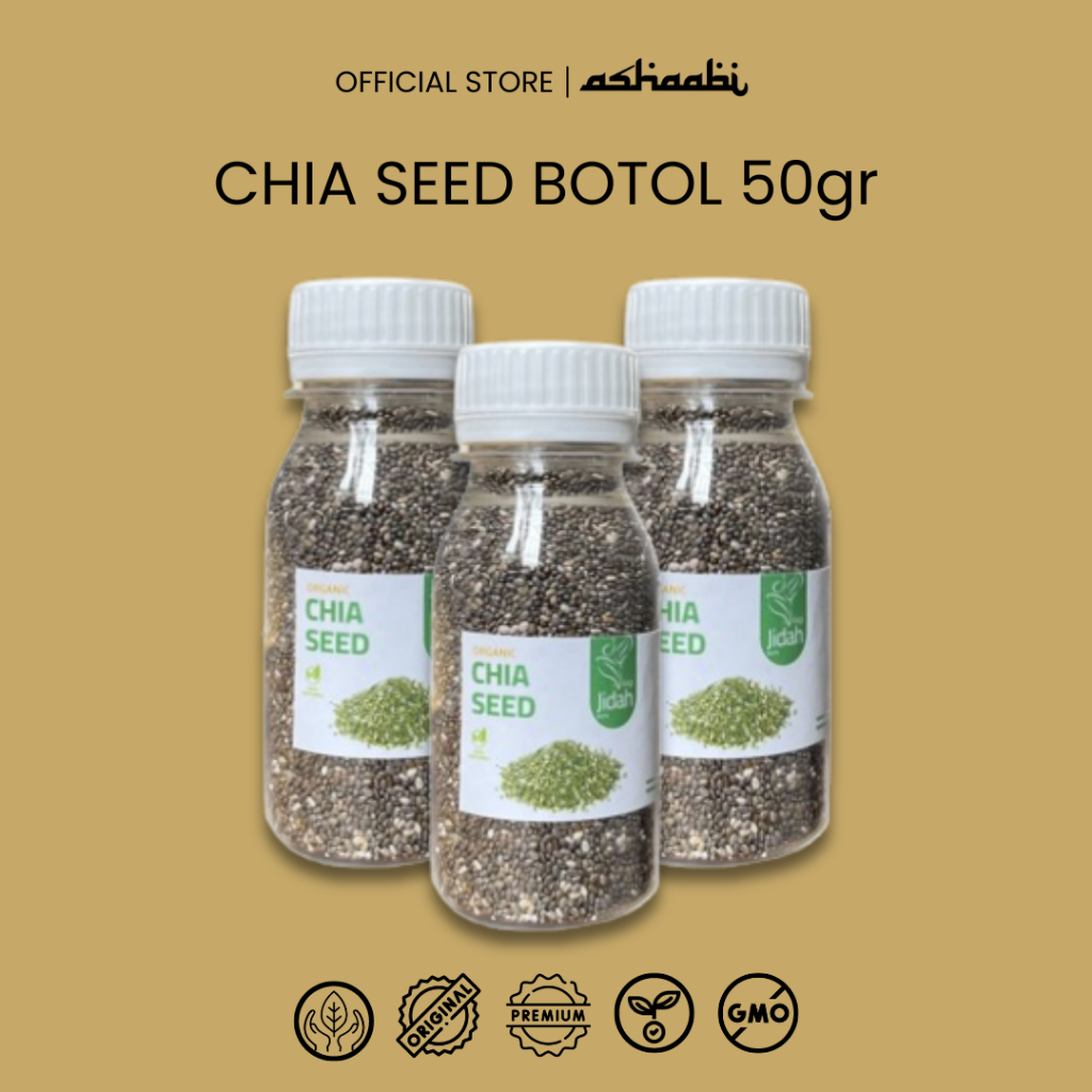 Jual Chia seed organik 100% asli non GMO 50 gram biji chia cia seed ...