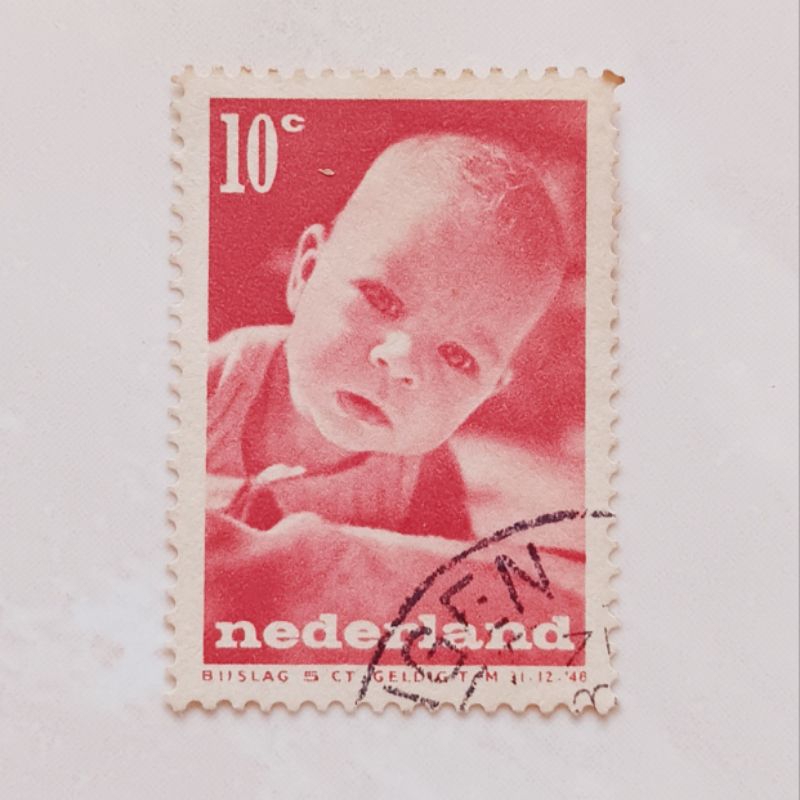 Jual (AD) Perangko Belanda 1947 Children Stamps 1947 - Infant 10 + 5 ...