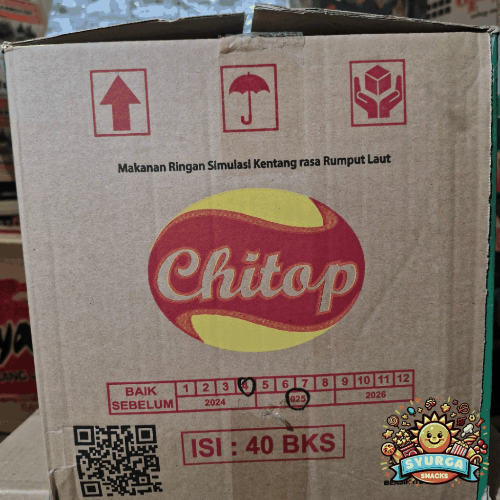 Jual Chitop Kentang Rumput Laut Dus (4x10 @25 Gr) | Shopee Indonesia