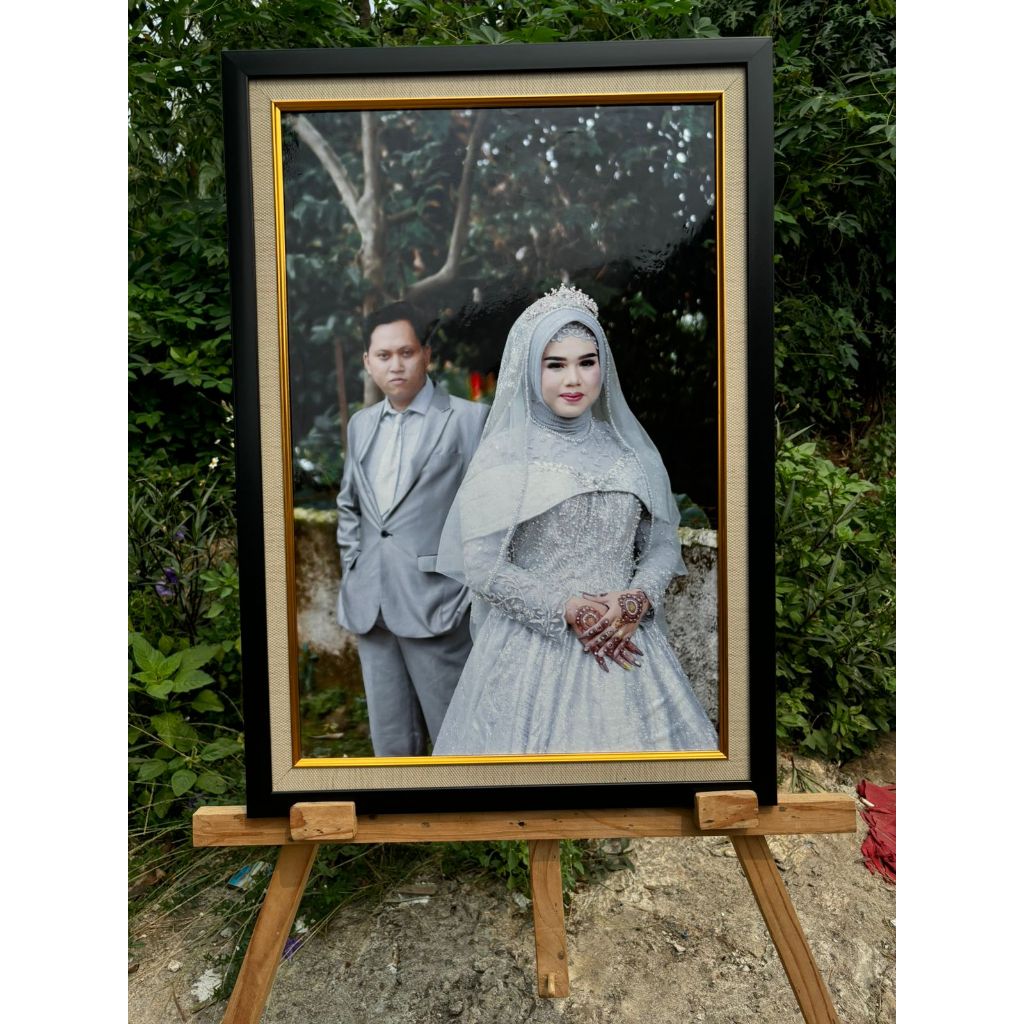 Jual CETAK FOTO BINGKAI DOUBLE FRAME MINIMALIS + FOTO UKURAN 40X60 CM ...