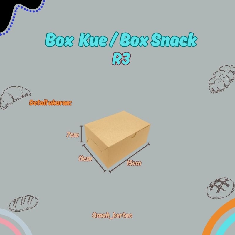 Jual Box kue/ Dus Snack/ Dus Polos/Box Hajatan (B.44) | Shopee Indonesia