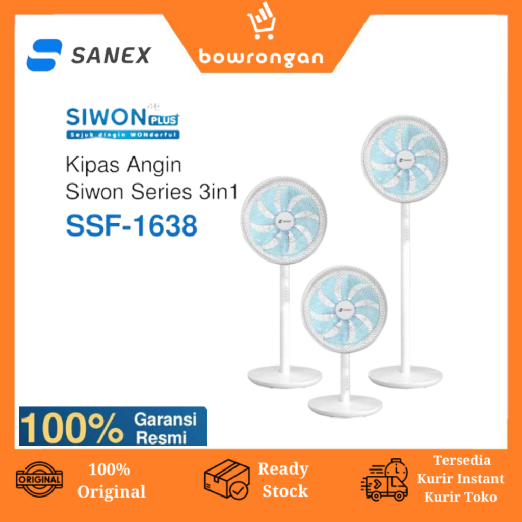 Jual Sanex Kipas Angin Berdiri - Ukuran 16 Inch dengan Kecepatan Optimal SSF-1638 | Shopee Indonesia
