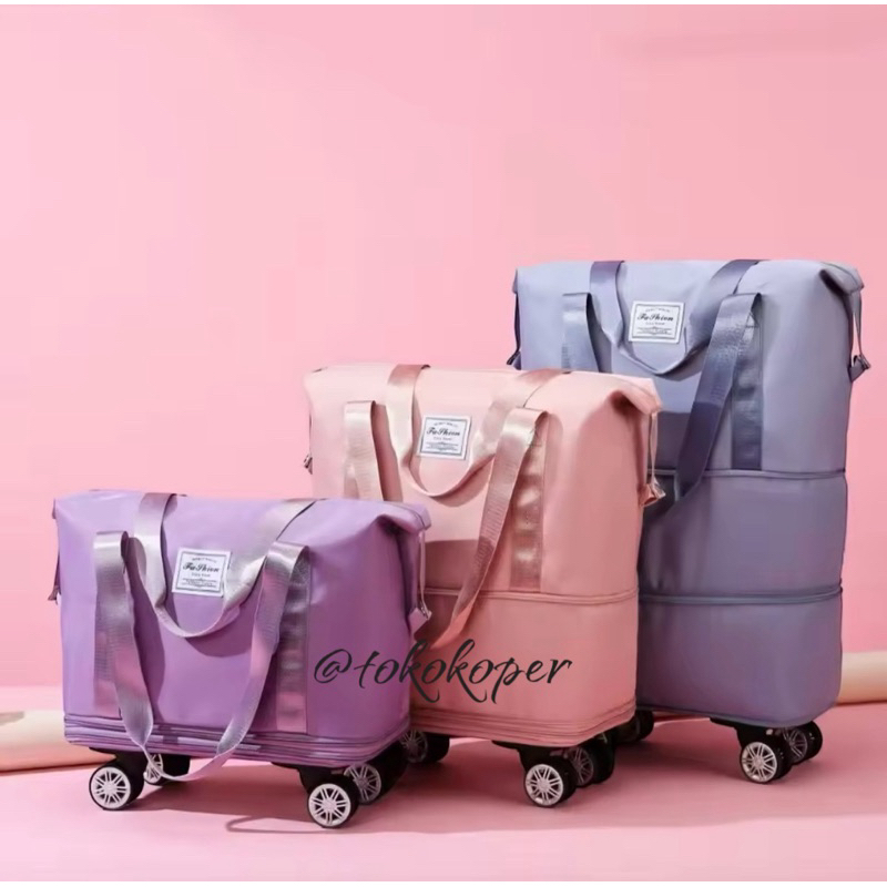 Jual Tas Travel Roda JUMBO Size 3-in-1 bisa diperbesar bisa dilipat ...