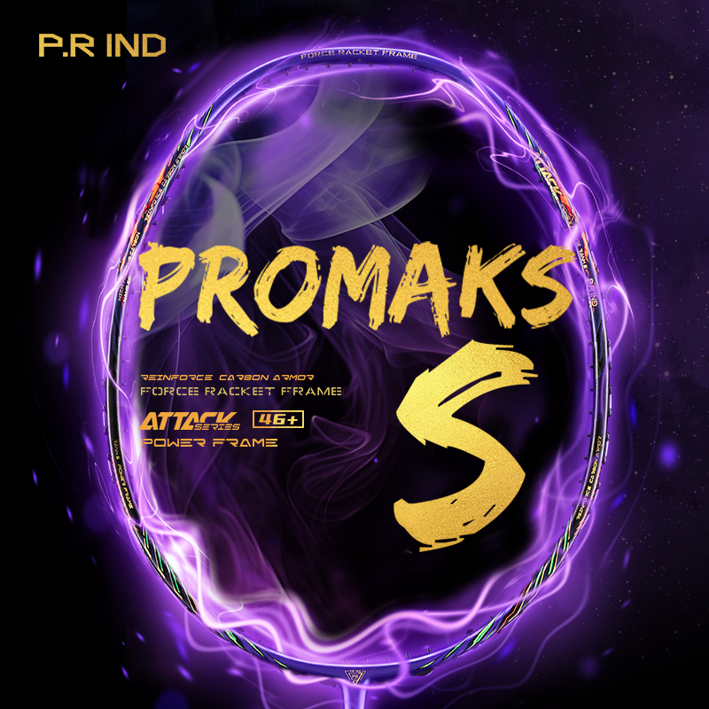 Jual 【BALANCE & ATTACK】P.R IND Raket Badminton PROMAKS-S | HUNDRED ...