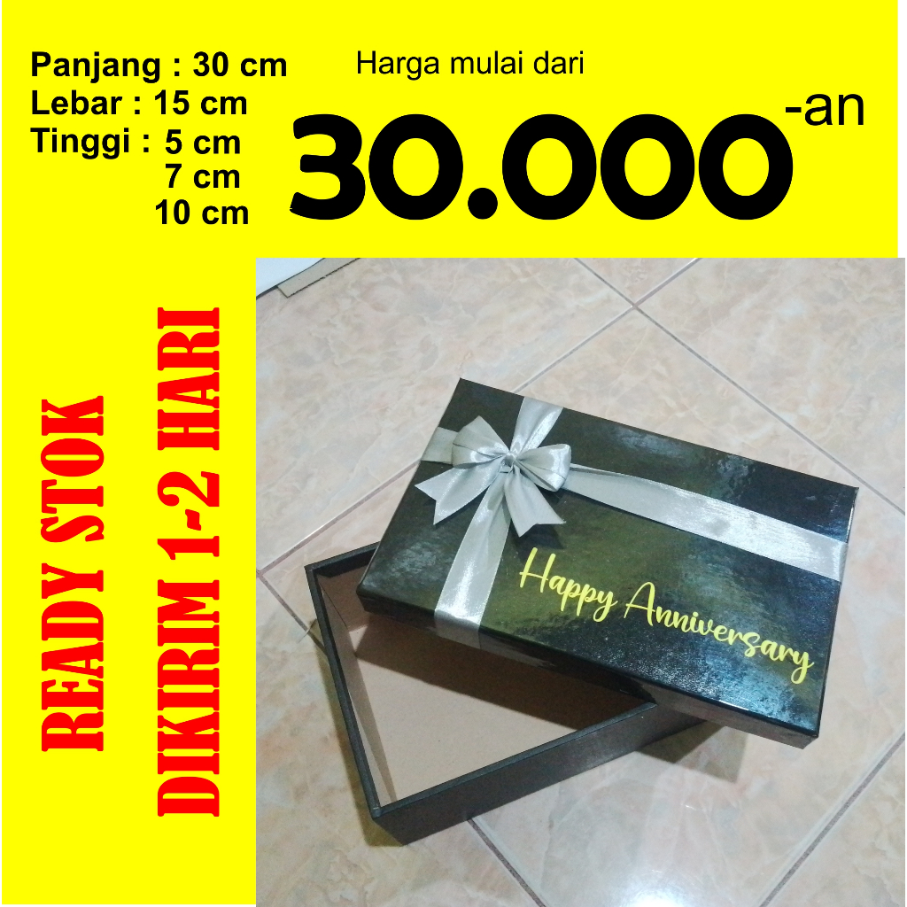 Jual Hardbox 30x15 Pita Kotak Kado Gift Box Hampers Bridesmaid Custom Premium Grosir | Shopee ...
