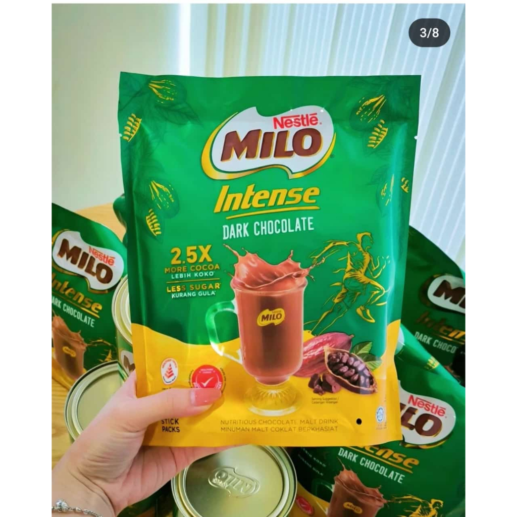 Jual MILO INTENSE DARK CHOCOLATE LESS SUGAR ECERAN | Shopee Indonesia