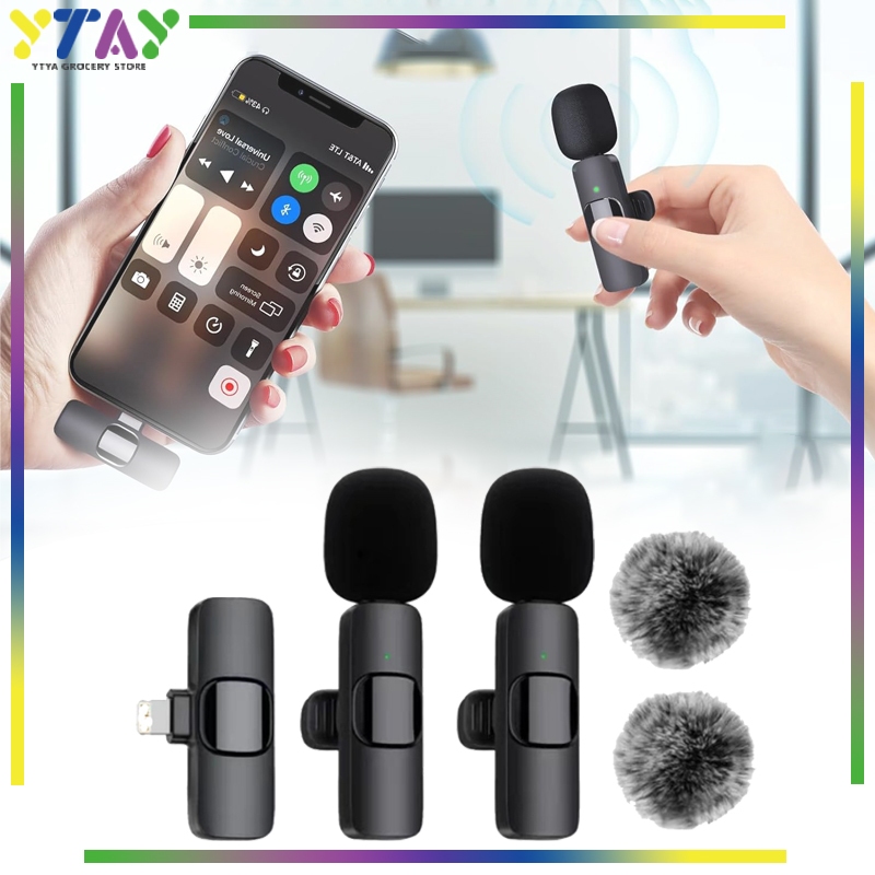 Jual Dual Mic Clip On Wireless K9 Microphone Clip On Wireless Mic Clip ...