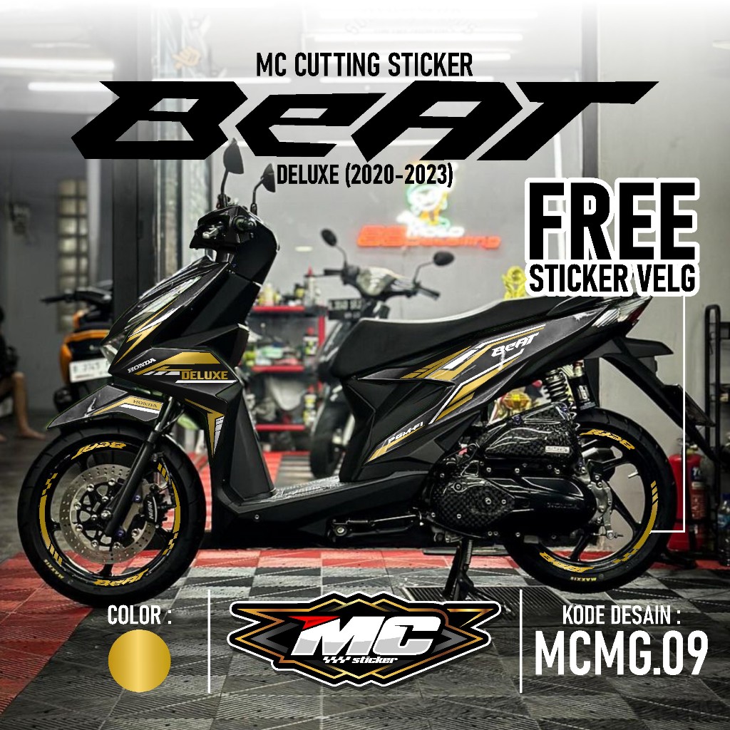 Jual MC Cutting Sticker Beat Deluxe - Aksesoris Motor Stiker Honda Beat ...