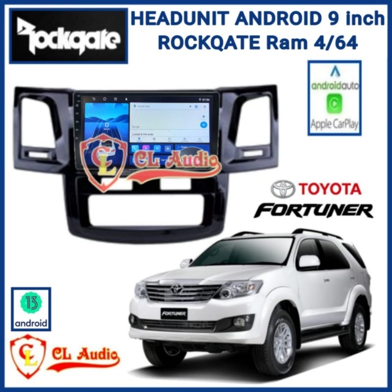 Jual Head Unit Android Rockgate 9 Inch OEM Toyota Fortuner 2005-2015 ...