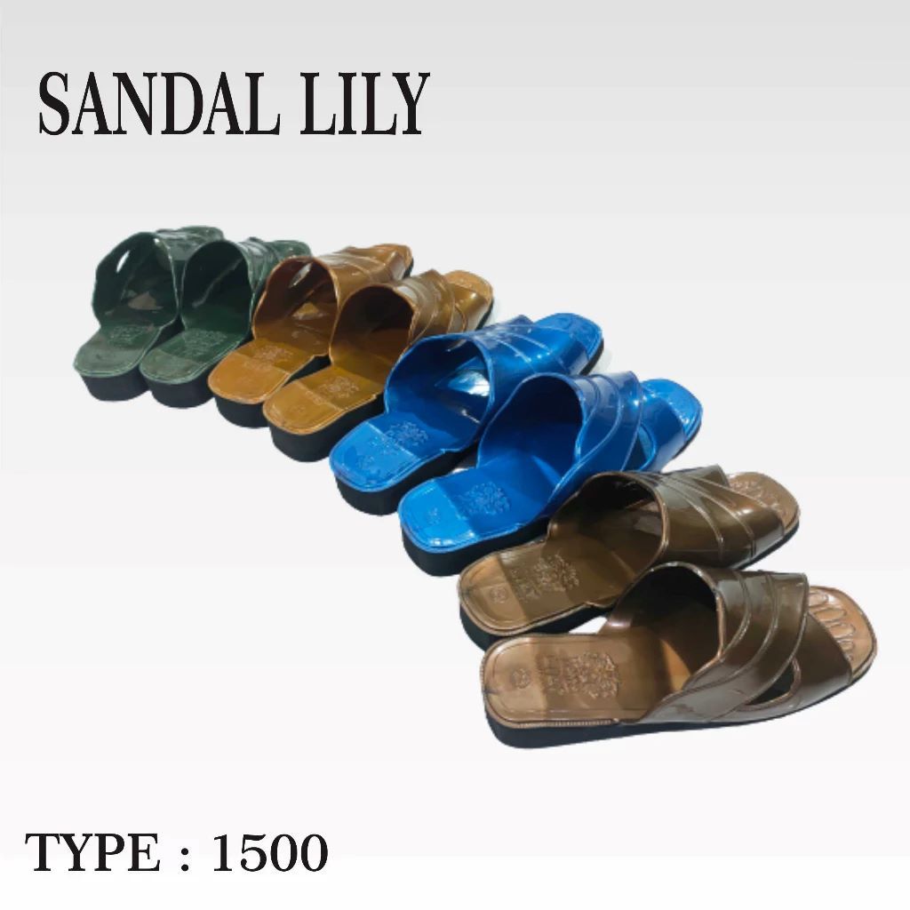 Jual sendal lily model slop /sandal betawi /sandal unik legendaris ...