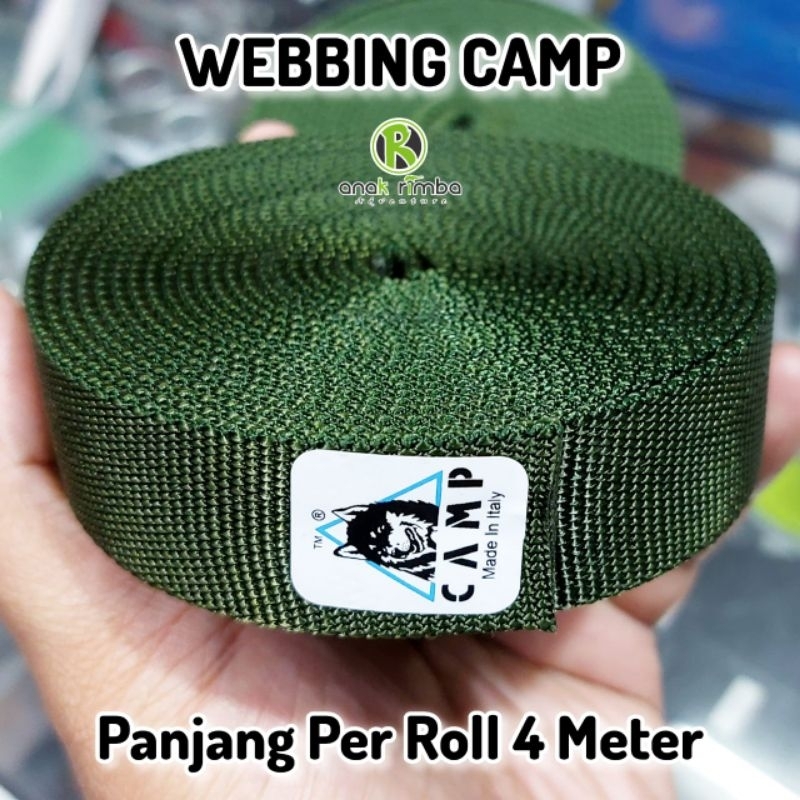 Jual WEBBING CAMP TUBULAR 4 METER PER ROLL ALAT PANJAT TALI TUBUH | Shopee Indonesia