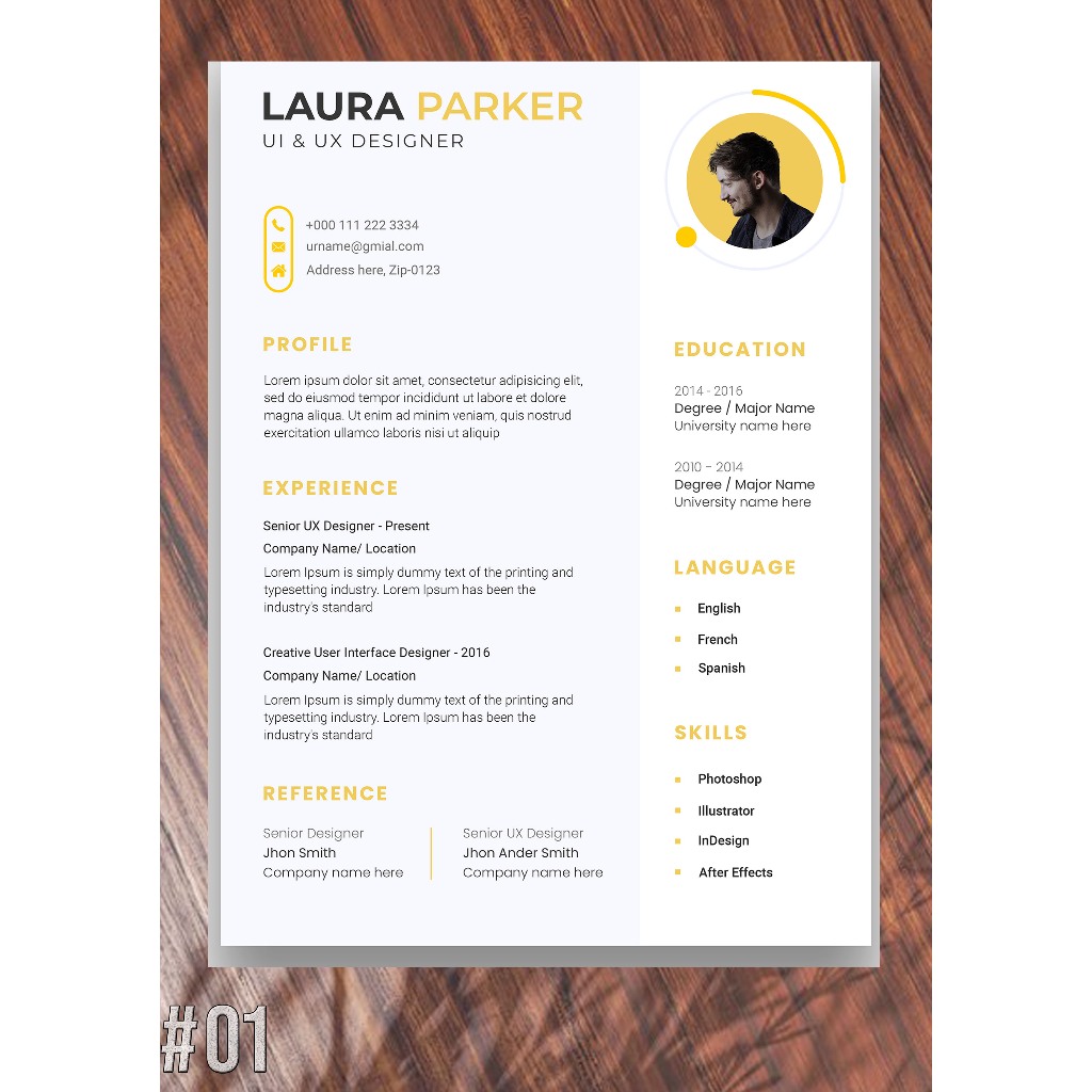 Jual asa Pembuatan Desain CV / Curriculum Vitae | SL / Surat Lamaran | Template Desain 200+ dan ...
