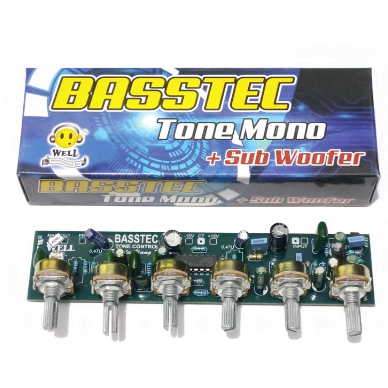 Jual KIT TONE CONTROL MONO PLUS MIDDLE DAN SUBWOOFER + MIC BASSTEC ...