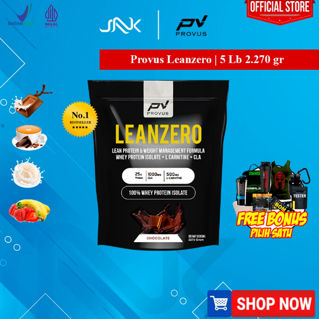 Jual Provus Lean Zero 5 lb | Whey Protein Isolate Fat Burn 2272gr ...