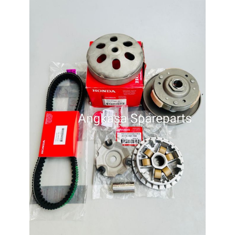 Jual Paket CVT PCX 150 ADV 150 full set Pully Assy + Rumah Roller Assy ...