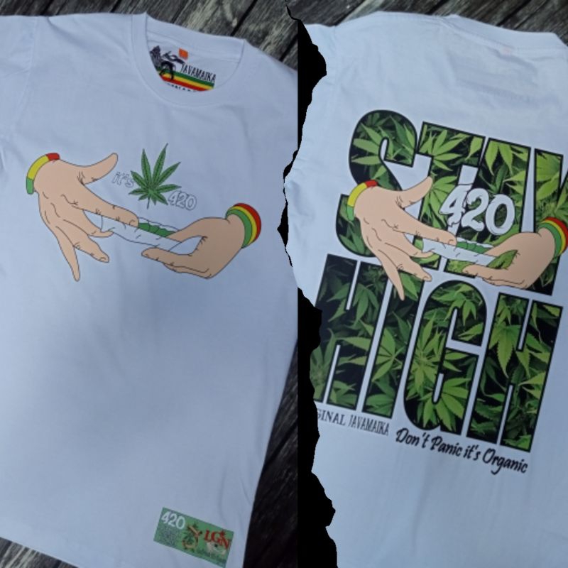Jual KAOS 420 LEGALIZE BAJU DON'T PANIC IT'S ORGANIC LGN ORIGINAL JAVAMAIKA ROOTS STUFF | Shopee ...