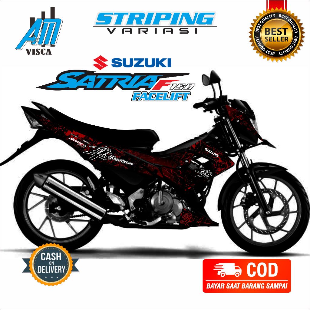 Jual Stiker Variasi Motor Satria Fu Facelift F150 Sticker Variasi ...