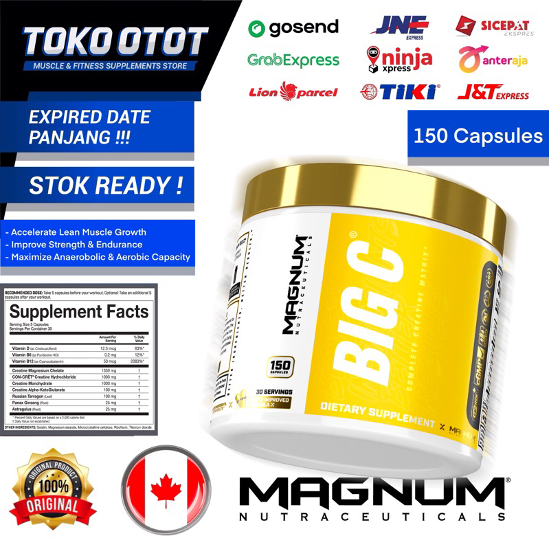 Jual MAGNUM Big C Complete Creatine Matrix 150 Capsules Magnum ...