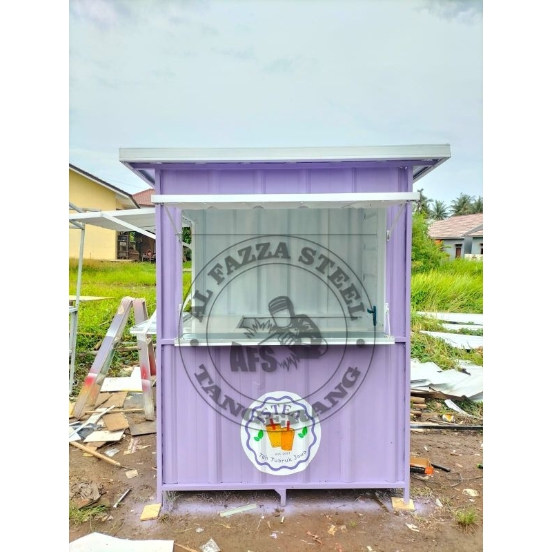 Jual booth kontainer booth semi container booth jualan 150x120x200cm ...