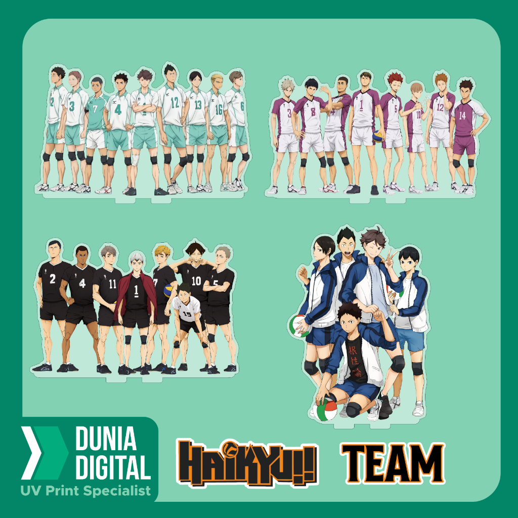 Jual Standee Akrilik Haikyuu Action Figure Inarizaki Shiratorizawa Aoba ...