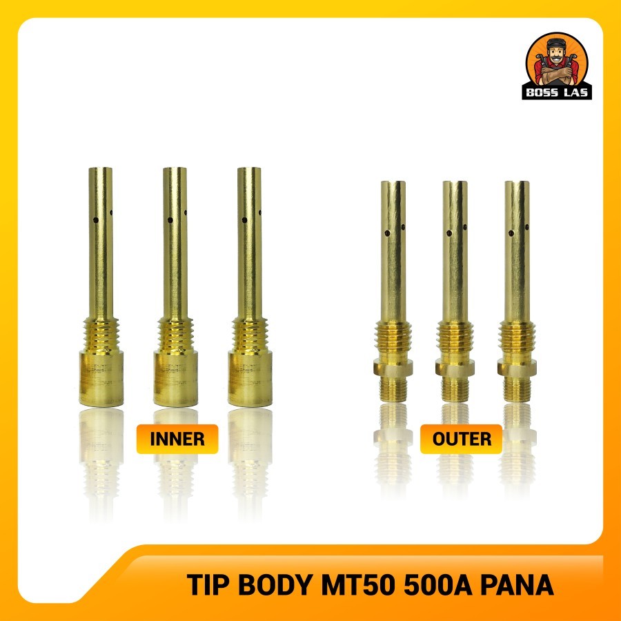 Jual TITAN Tip Holder MT50 / Tip Body 500A Panasonic MIG Torch Inner ...