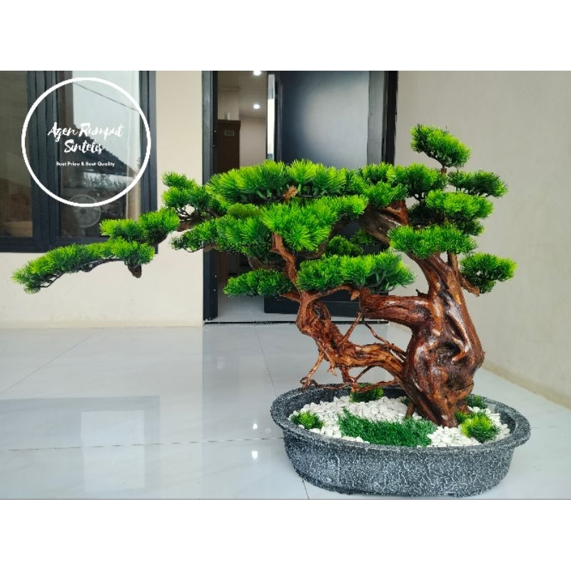 Jual POHON BONSAI JEPANG ARTIFICIAL - TANAMAN HIAS BONSAI + POT - BUNGA ...