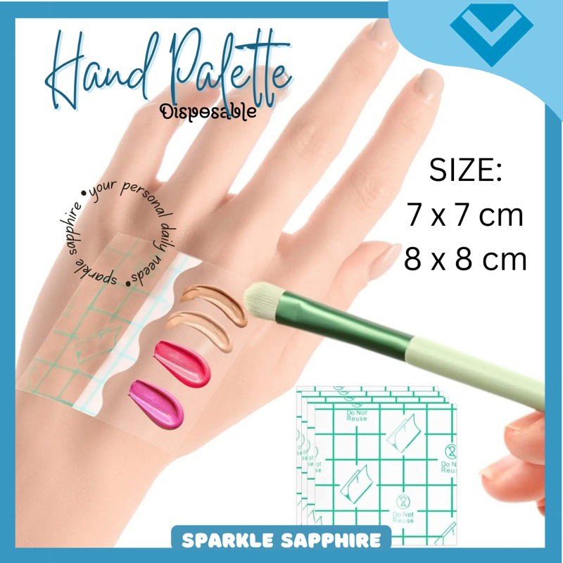 Jual HAND PALETTE DISPOSABLE STIKER Palet Mixing Palette Mixing Pallete ...