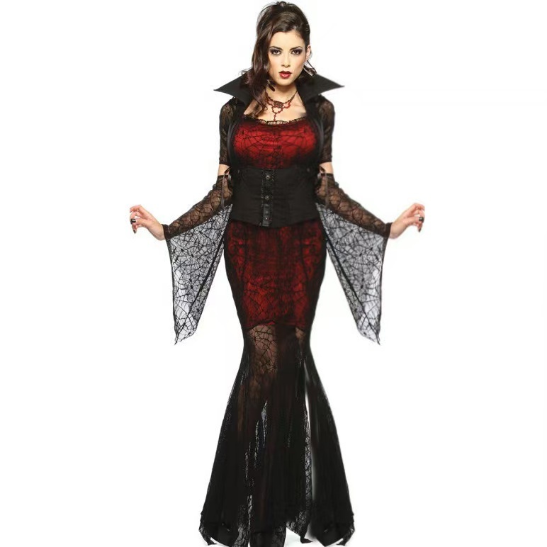 Jual New Halloween costume, vampire demon witch dress, cosplay jumpsuit ...
