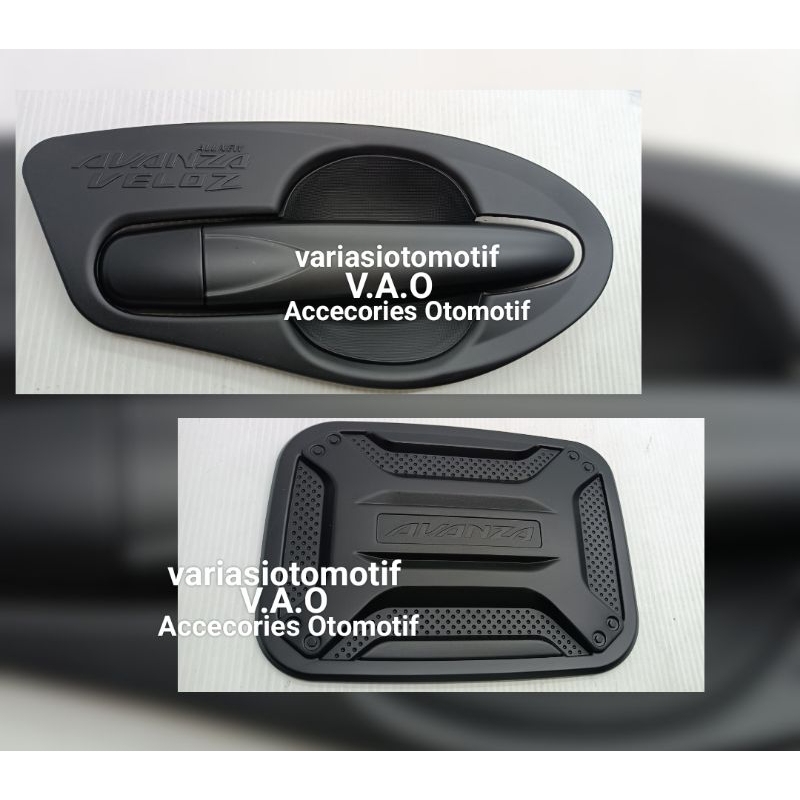 Jual Cover Handle Outer dan Tank Cover All New Avanza Veloz Black | Shopee Indonesia