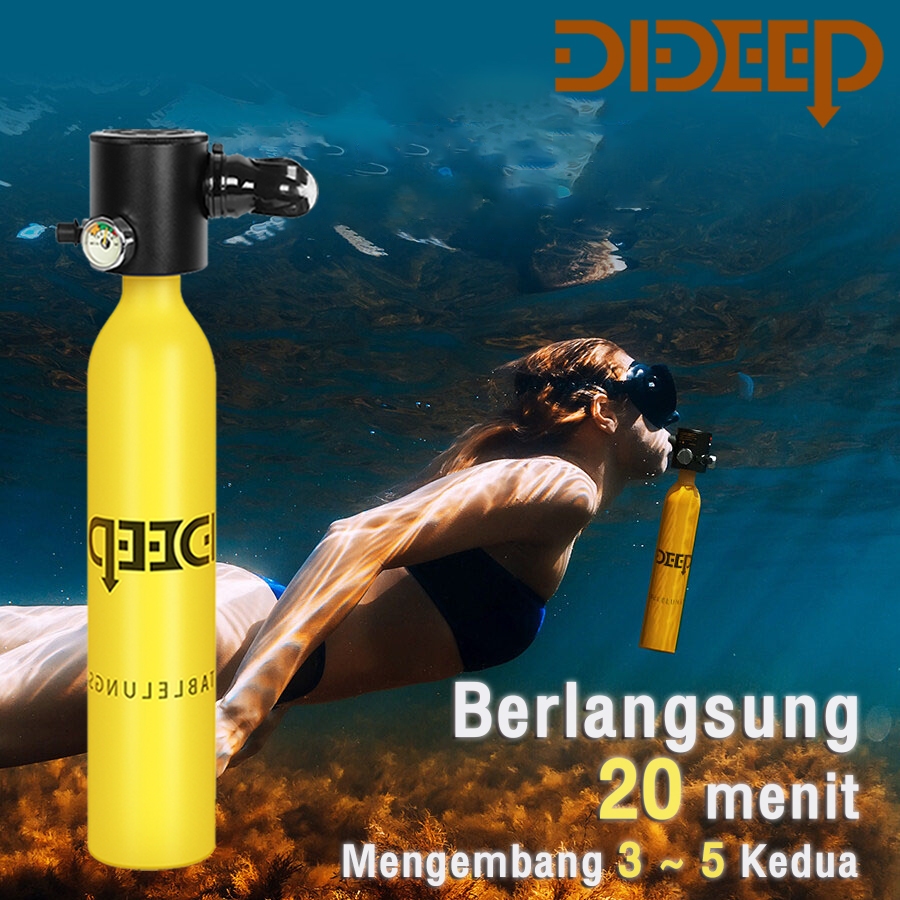 Jual 【pemasok lokal】DIDEEP alat selam lengkap dewasa COD tabung scuba ...
