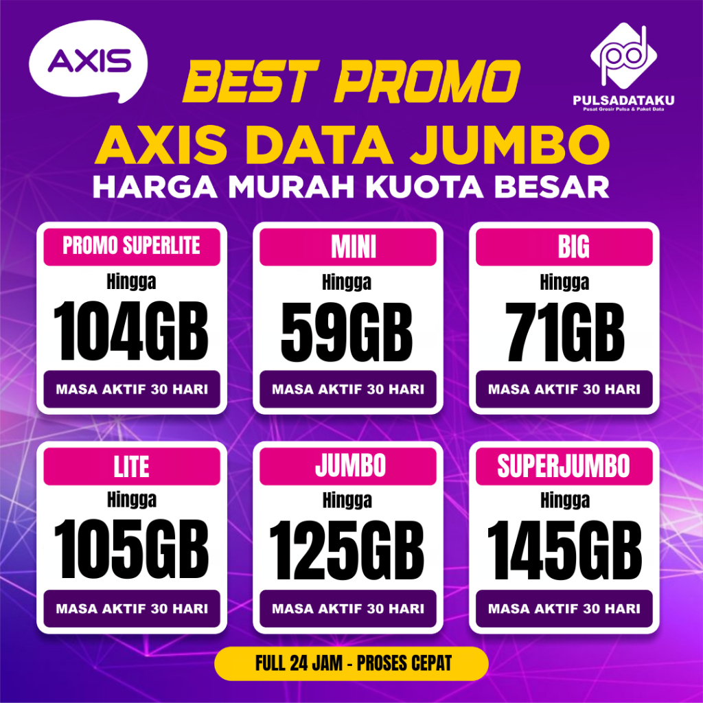 Jual PAKET DATA AXIS ISI ULANG BRONET OWSEM MURAH | Shopee Indonesia
