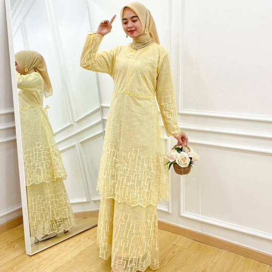 Jual MARISA DRESS MALAYSIA TILE BORDIR- BAJU KURUNG MALAYSIA-BAJU PESTA ...