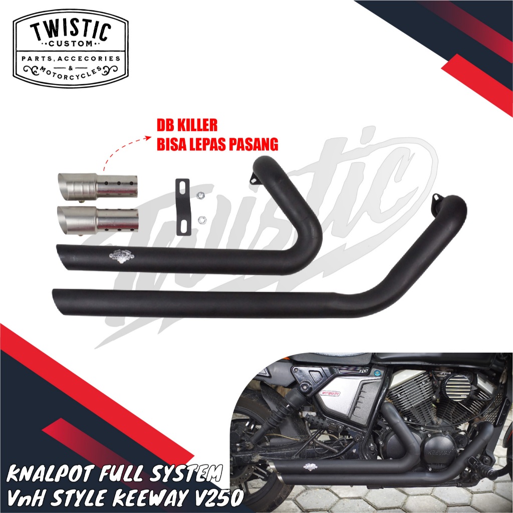 Jual Knalpot Full System Model VnH V&H Sportster Style PnP Motor Keeway ...
