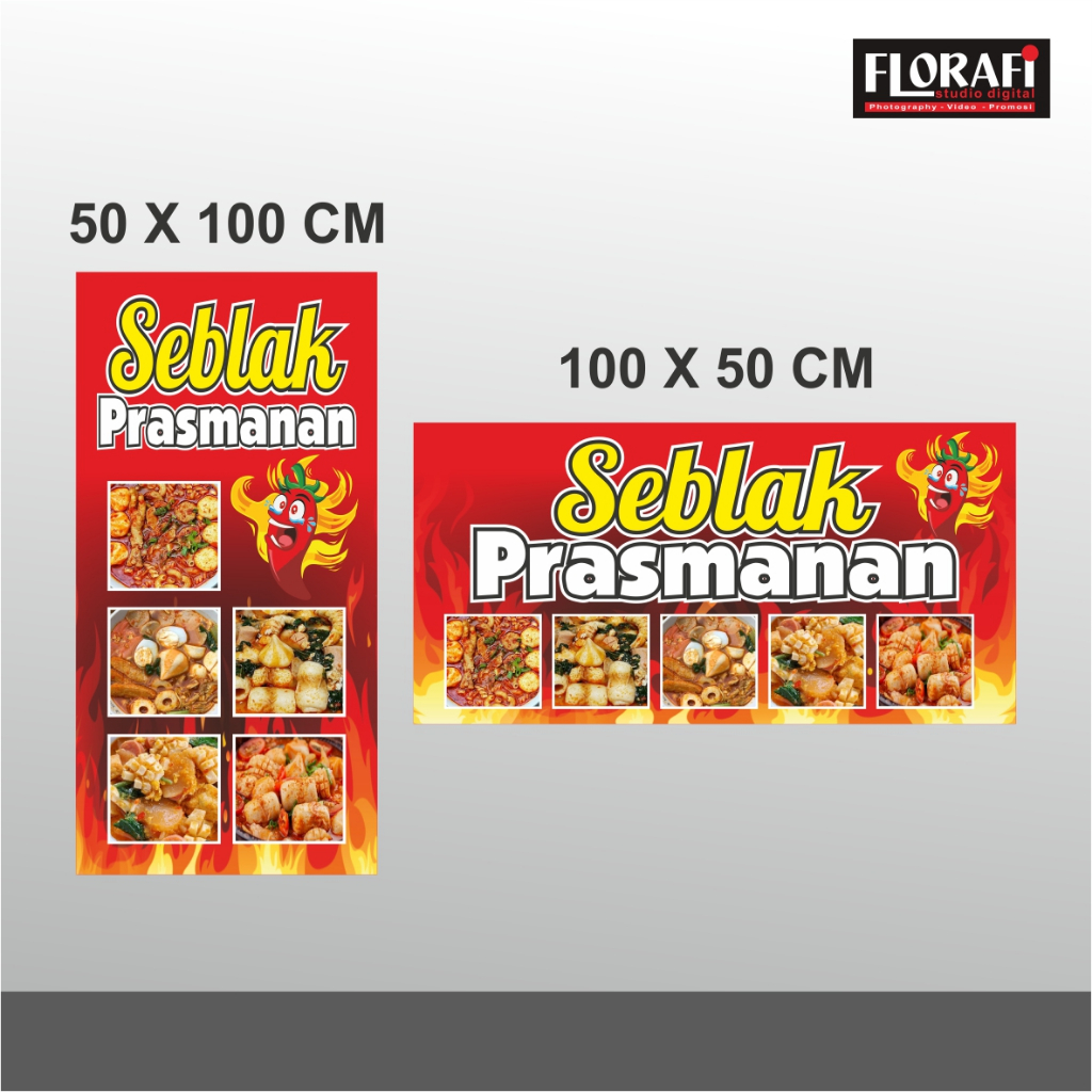 Jual BANNER SEBLAK PRASMANAN 100X50 CM AL | Shopee Indonesia