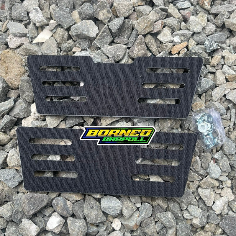 Jual FRAMELESS PLAT NOMOR NOPOL TANPA BINGKAI SET 2PCS SEPASANG DEPAN ...