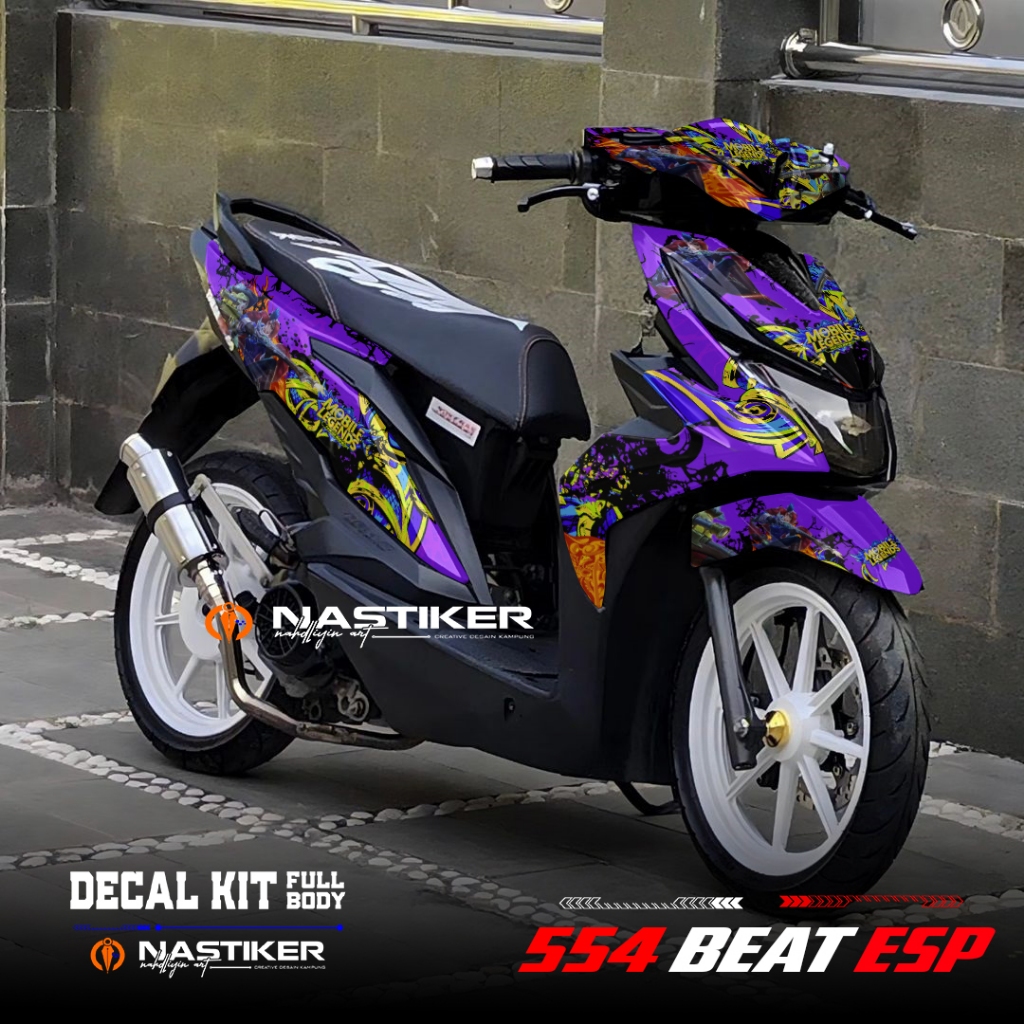 Jual Decal Sticker Honda Beat ESP 2017 2018 2019 Full Body - Dekal ...