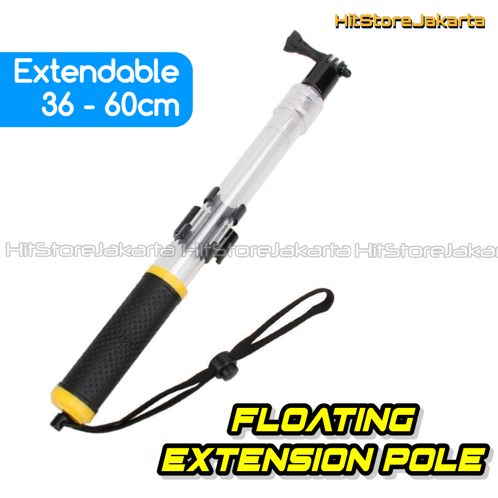 Jual Floating Extension Pole Monopod GoPro Osmo Action Cam Tongsis ...