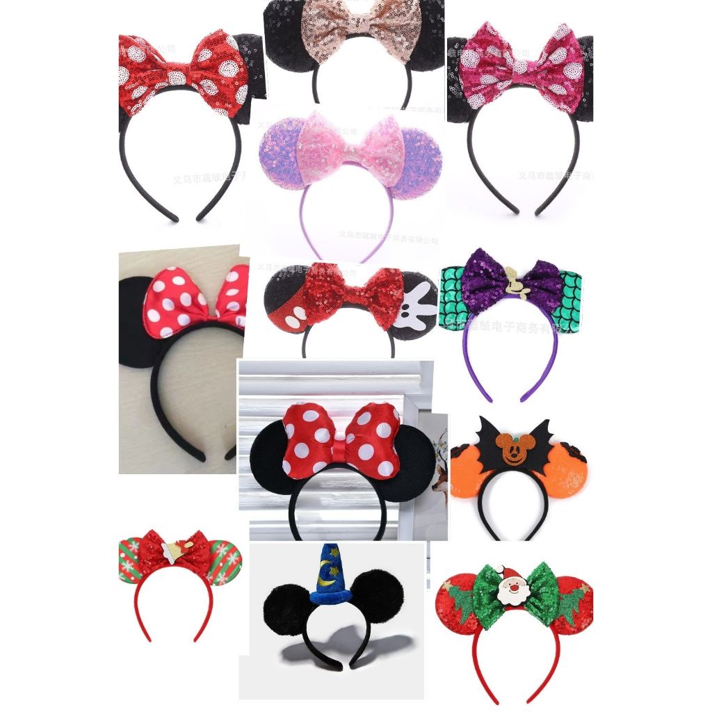 Jual Minnie / Mickey Mouse - bandana lucu/bando cuci muka lucu/headband ...