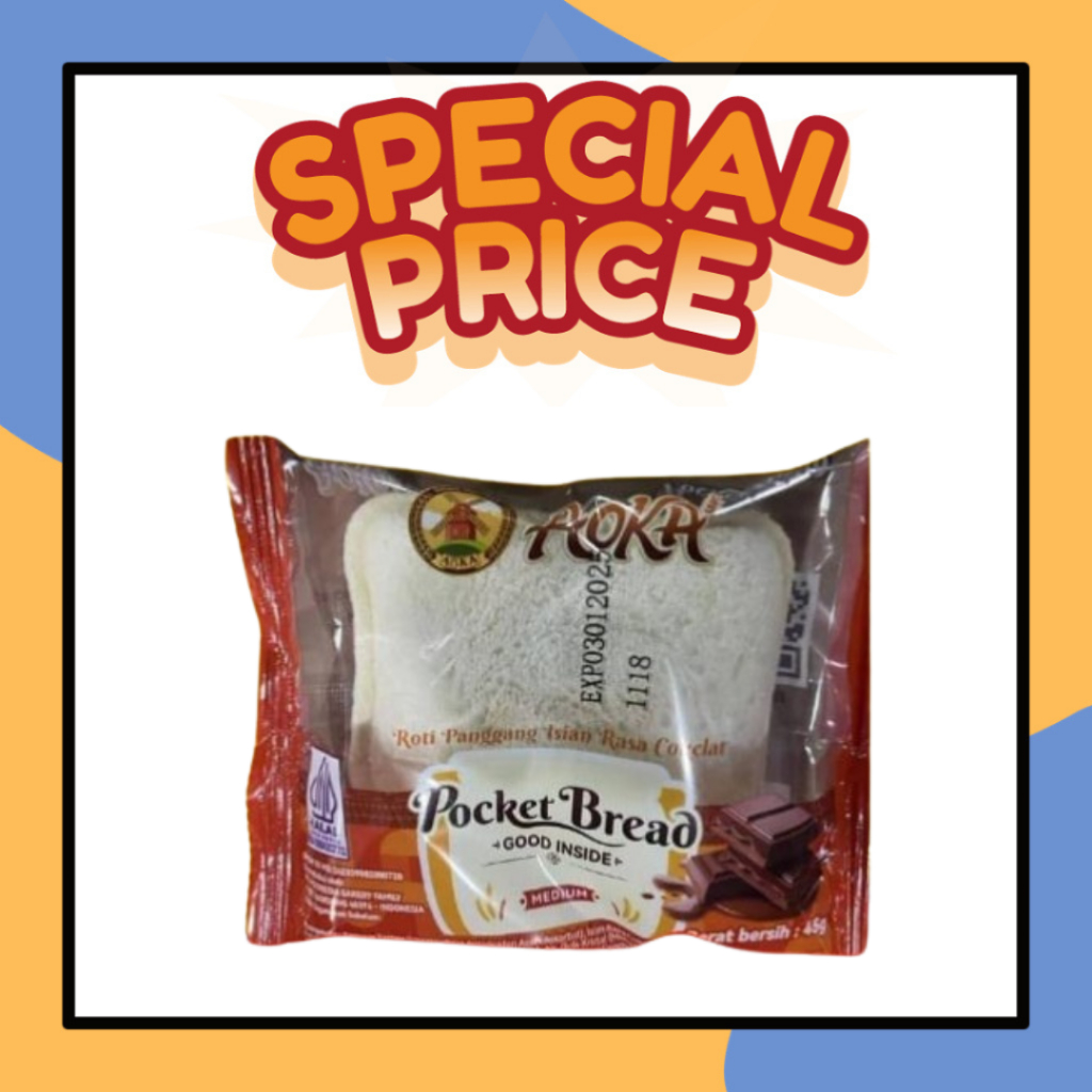 Jual Aoka POCKET Bread 45gr Roti Aoka Pocket Panggang Isi Krim Lembut ...