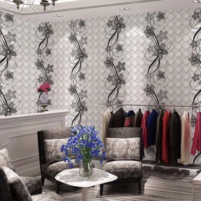 Jual Wallpaper Sticker Dinding Wallpaper Dinding Motif Ranting Daun ...