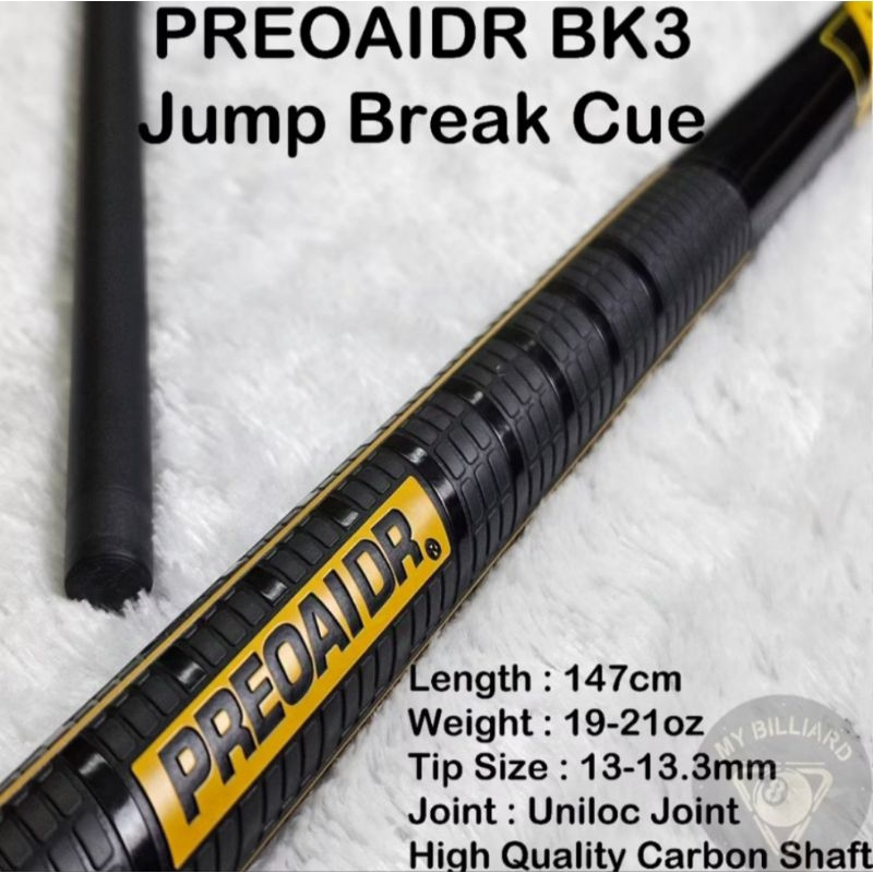 Jual stick jump break PREOAIDR PK3 stick 13mm tip stick biliard ORI ...