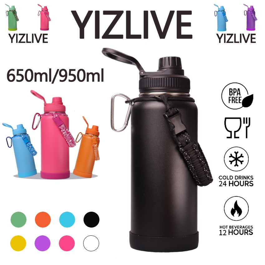Jual Stopkontak botol air minum 650/950ml dengan tali payung silikon ...