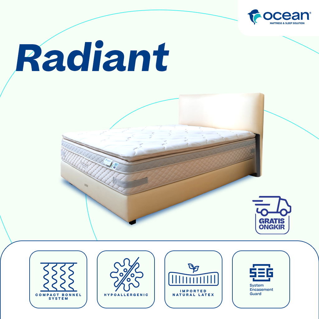 Jual Ocean Springbed-Kasur Radiant Natural Latex | Shopee Indonesia