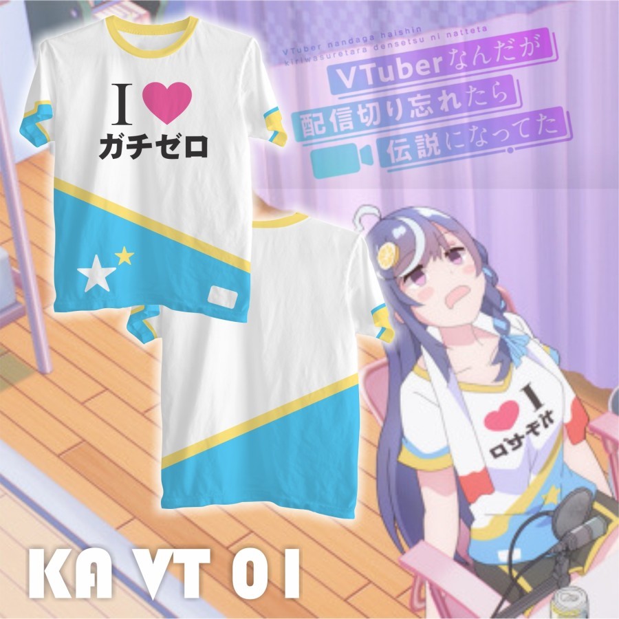 Jual Kaos Anime VTuber Nandaga Haishin Kiri Wasuretara Densetsu ni ...