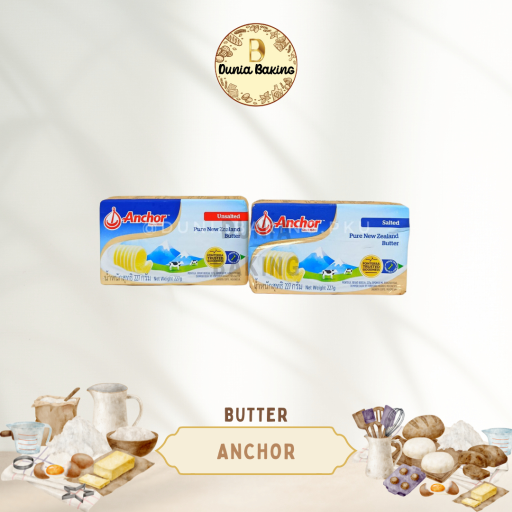 Jual Anchor pats salted & unsalted butter / Mentega anchor pats 200gr ... Jual Anchor pats salted & unsalted butter / Mentega anchor pats 200gr ...