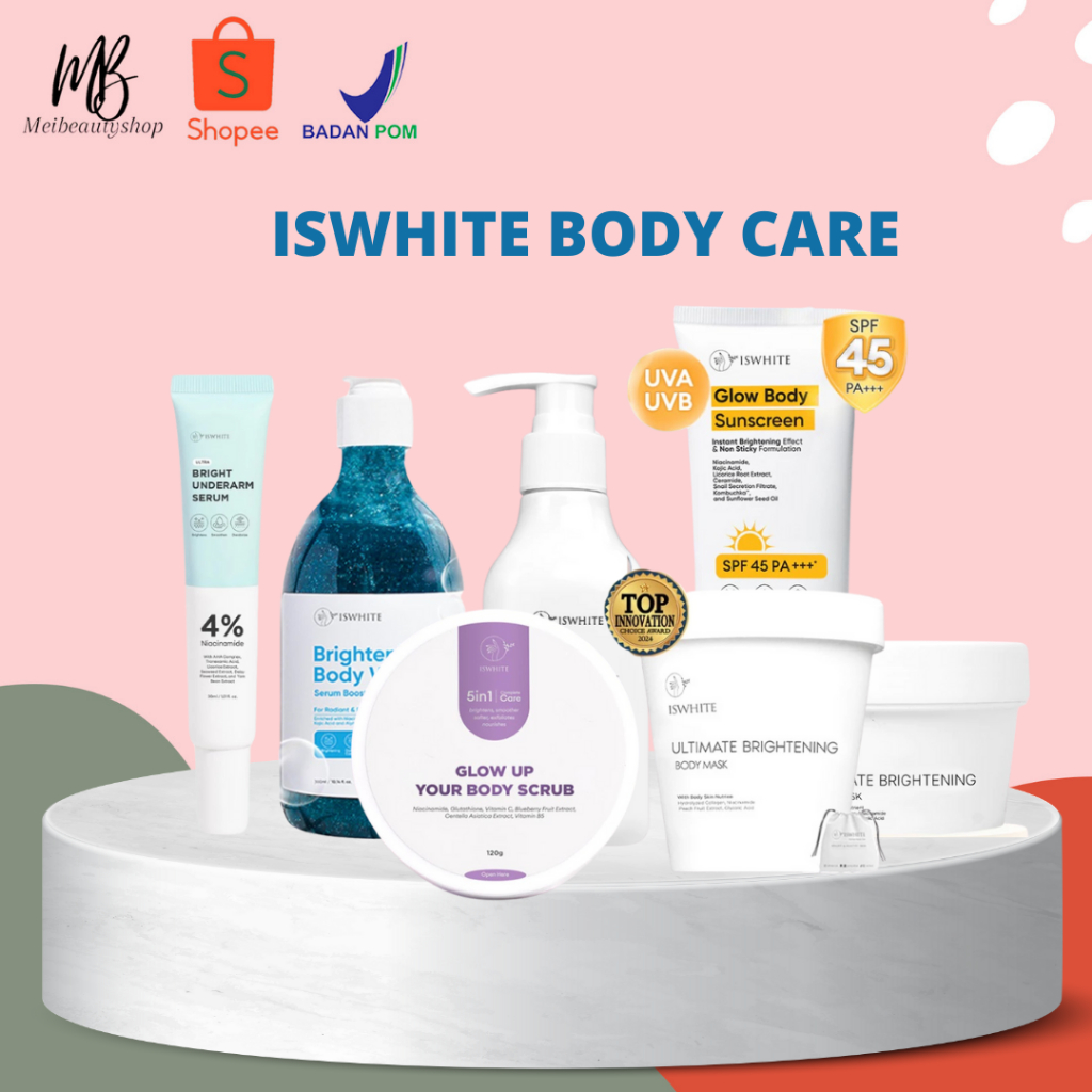 Jual ISWHITE BODY CARE/BODY SERUM/BODY MASK/BODY SCRUB/BODY WASH/BODY ...