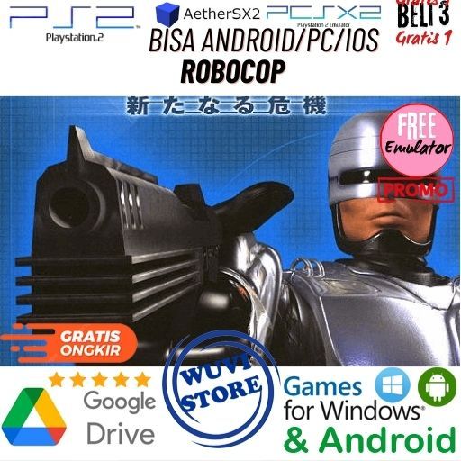 Jual PS 2 RoboCop | Bisa di PC / Android / IOS Plus Emulator | Beli 3 Gratis 1 | Shopee Indonesia