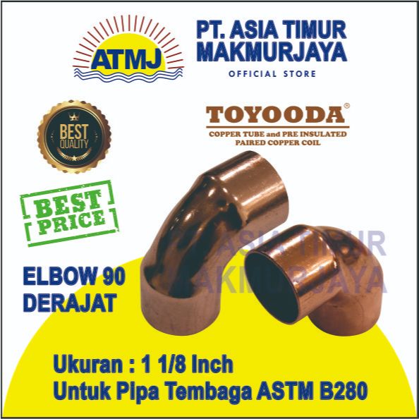 Jual Elbow Merk Toyooda Untuk Pipa Tembaga Diameter 1 1/8 Inch Sudut 90 Derajat Menyambungkan ...