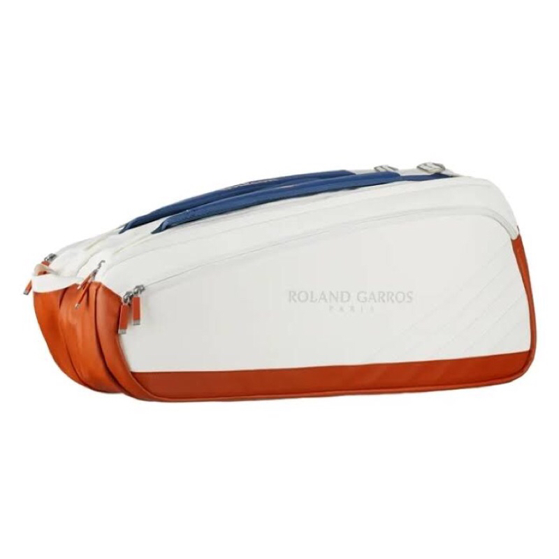 Jual Tas Tenis Wilson Roland Garros Super Tour 9pk White Blue Brown ...