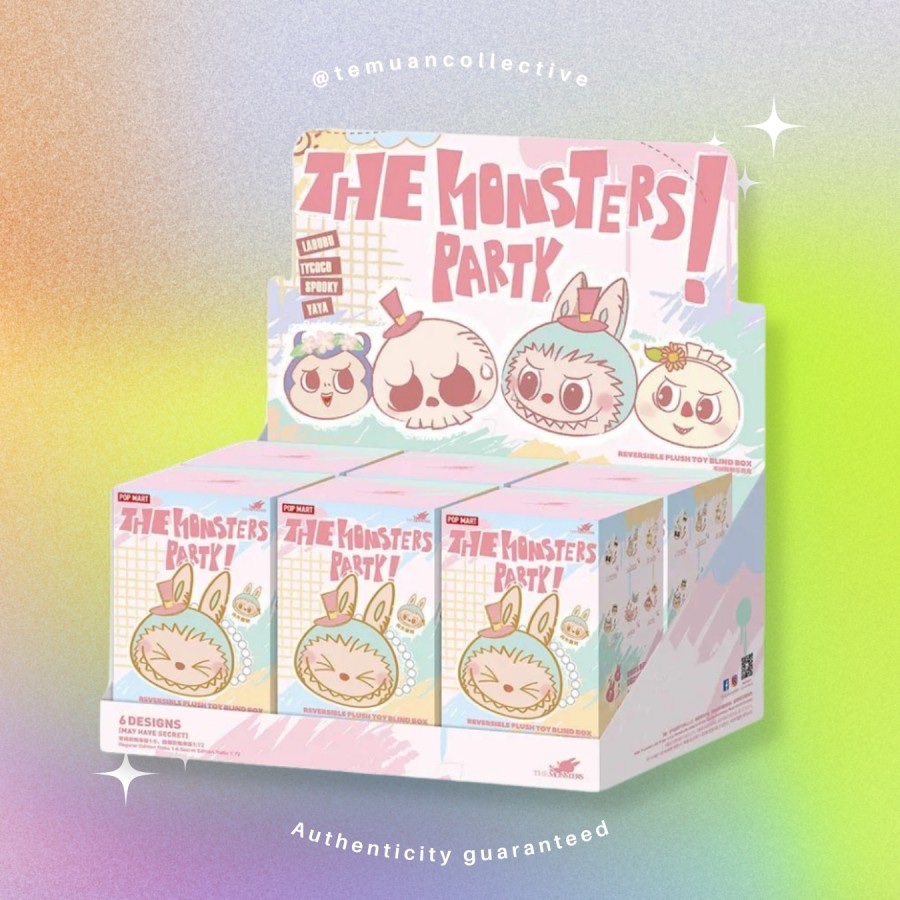 Jual POP MART The Monsters Party Series Reversible Plush - Authentic ...